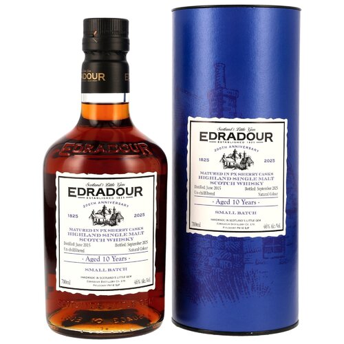 Edradour 2015/2025 - 10 y.o. - PX Sherry Casks - 200th Anniversary ...